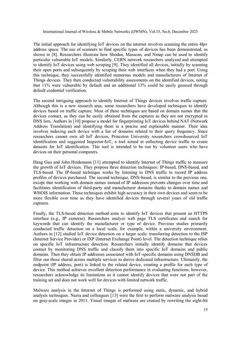 Malware Detection In Iot Systems Using Machine Learning Techniques Pdf