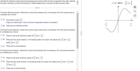 Solved Identify The Inflection Points And Local Maxima And