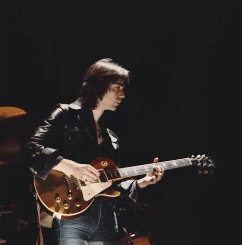 British Guitarist Steve Hackett Of Rock Group Genesis Performing 1974