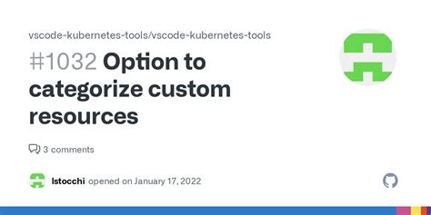 Option To Categorize Custom Resources Issue Vscode Kubernetes Tools Vscode Kubernetes