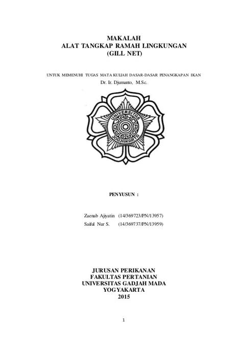 Contoh Makalah Ugm