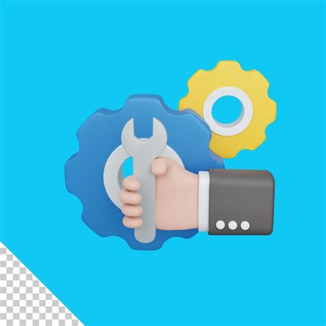 Premium Psd 3d Rendering Maintenance Isolated Useful For Development