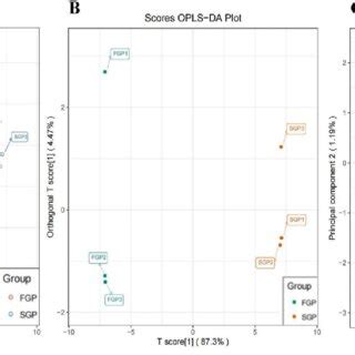 Multivariate Statistical Analyses Via Pca Fig A Pls Da Fig B