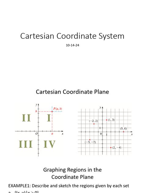 Cartesian Coordinate System Overview Pdf Mathematical Objects Euclid