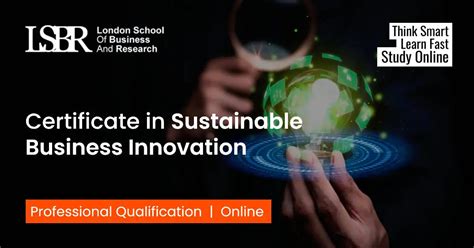 Certificate In Sustainable Business Innovation