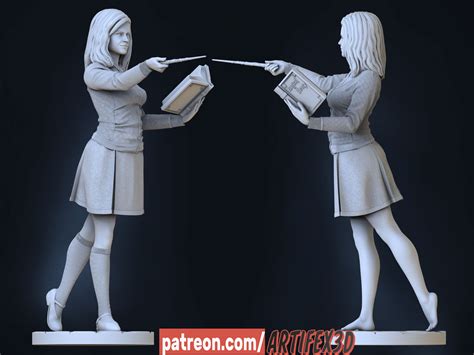 3d File Hermione Granger 📚・3d Printable Model To Download・cults
