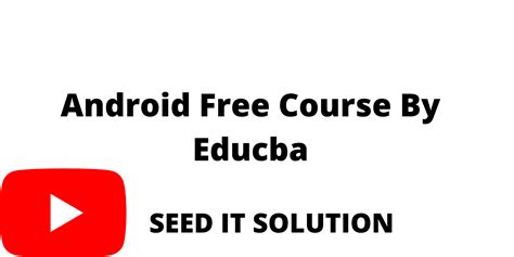 Educba Free Android Course