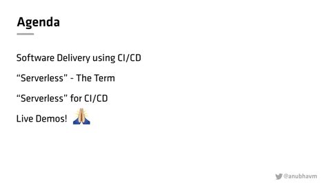 Building A Serverless Continuous Integration And Delivery Pipeline Speaker Deck