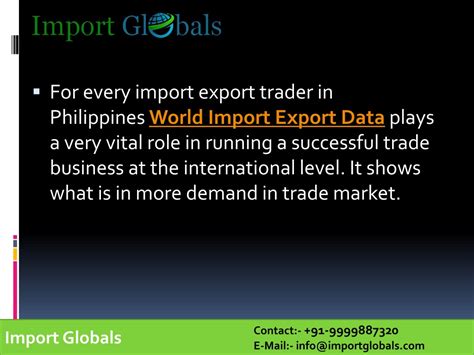PPT Get Import Export Information Philippines PowerPoint Presentation