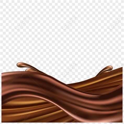 초콜릿 웨 이브 추상 배경 테두리웨이브실크 Png 일러스트 무료 다운로드 Lovepik