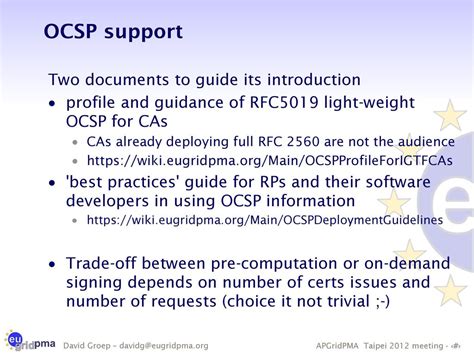 EUGridPMA CAOPS WG And IGTF Issues March Charlottesville VA USA David Groep Nikhef