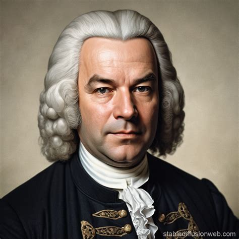 Johann Sebastian Bach Headshot Stable Diffusion Online
