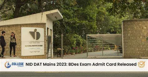 NID DAT Mains Great Admit Card Is Released