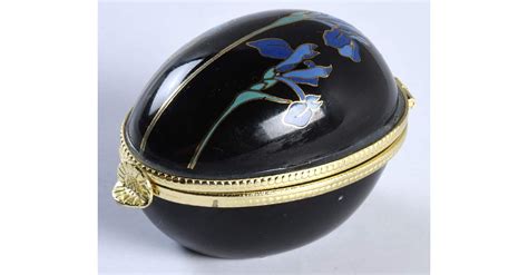 Blue Iris Hinged Egg Box By Otagiri Replacements Ltd