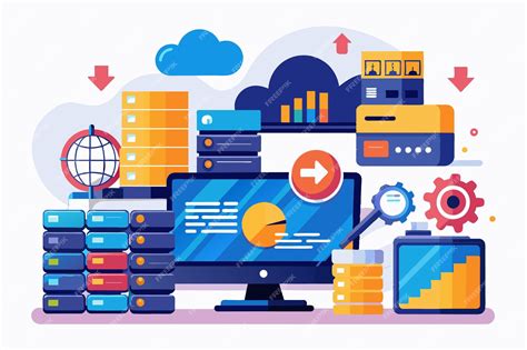 Visual Representation Of Digital Backup Systems And Big Data Analysis Tools Showcasing