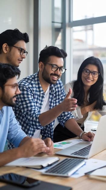 Team Of Three Multiethnic Diverse Software Developers Talk Discuss And