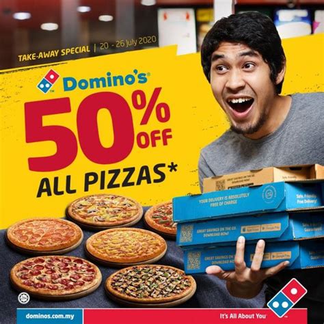 Domino S Pizza Take Away 50 OFF Promotion