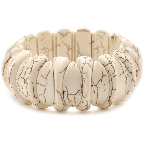 Mexzotic White Howlite Stretch Bracelet 25