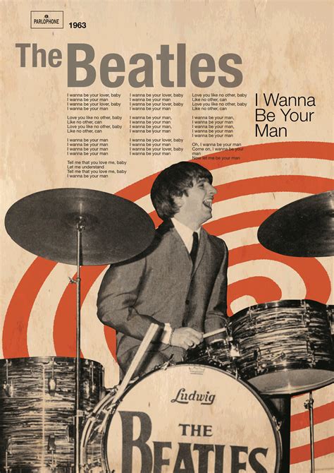 Mid Century Beatles Poster Ideasmalcolm Turner Beatles Poster