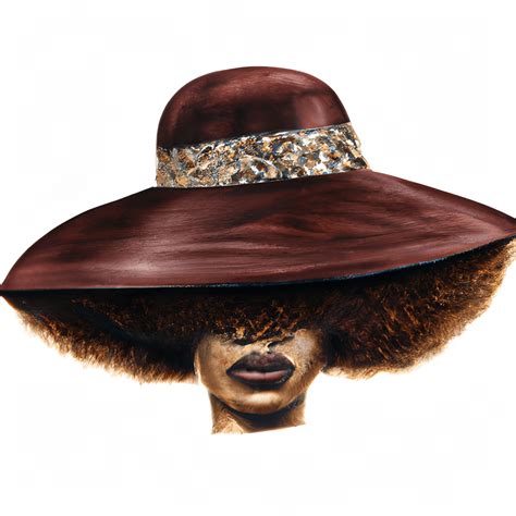 Afro Woman Hat Painting · Creative Fabrica