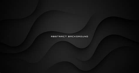 Premium Vector 3d Black Geometric Abstract Background Overlap Layer