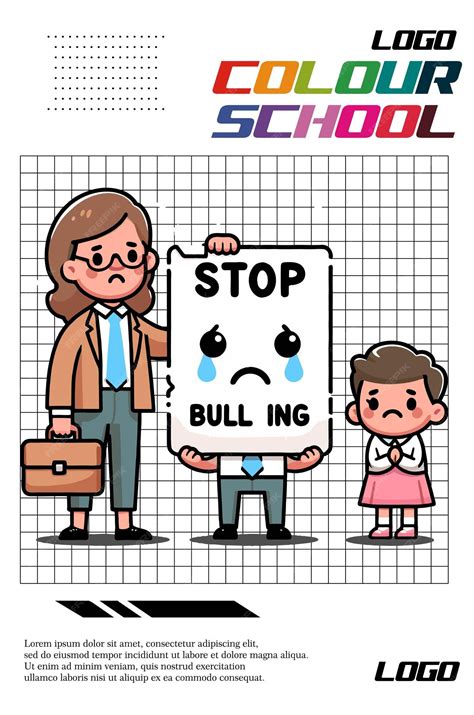 Teacher Say Stop Bullying Cute Style Premium Ai Generated Vector