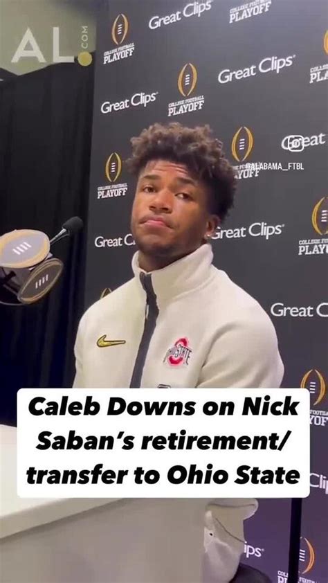 Caleb Downs ‘huge Shock When Nick Saban Retiredwhy He Went To Ohio