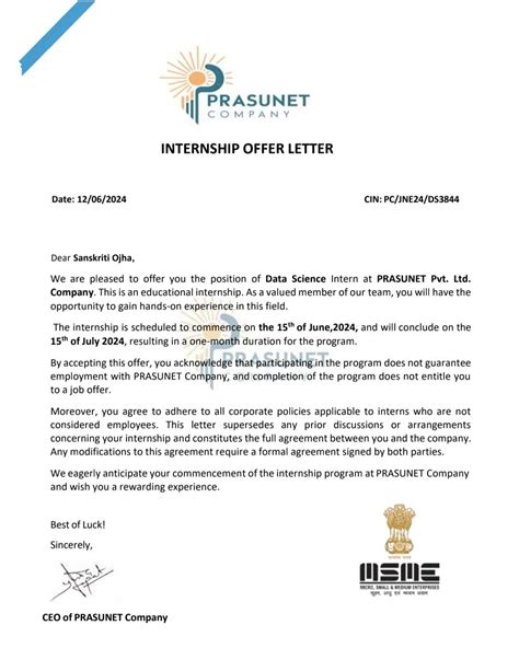 sanskriti ojha on linkedin internship datascience excited thankful opportunity prasunet