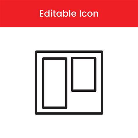 Top Alignment Icon Top Alignment Outline Icon Top Alignment Vector