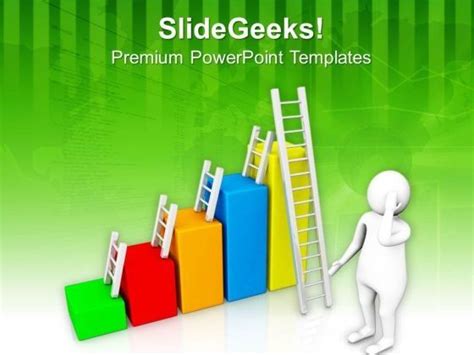 Climb The Ladder To Success PowerPoint Templates Ppt Backgrounds For Slides