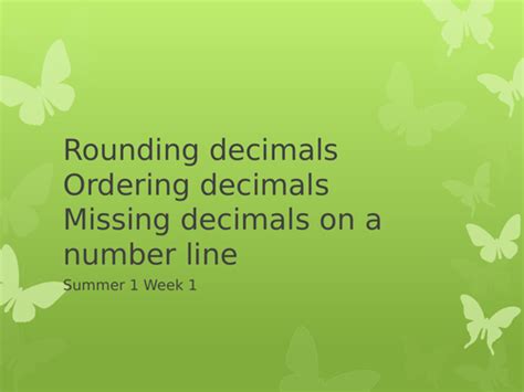Decimals On A Number Line Teaching Resources