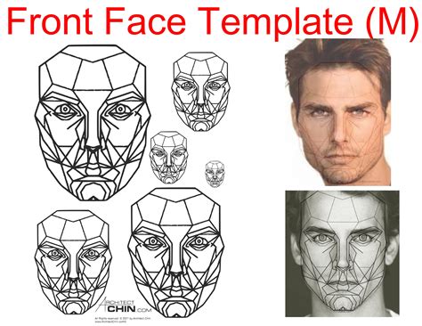 Man Face Template