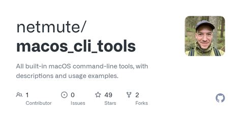 Github Netmutemacosclitools All Built In Macos Command Line Tools With Descriptions And
