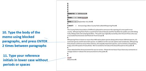 How To Create A Traditional Memo In Word With An Attachment Office Skills Training