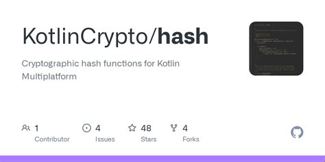 GitHub KotlinCrypto Hash Cryptographic Hash Functions For Kotlin Multiplatform