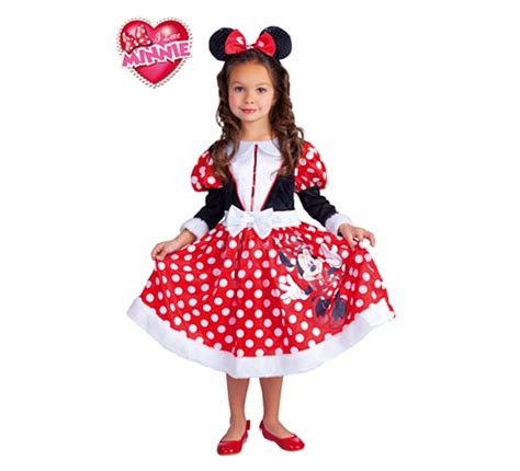Disfraz de Minnie Mouse en rojo para niña Imagui