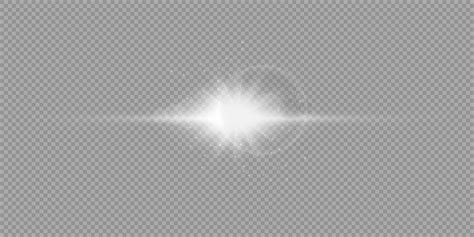 White Horizontal Light Effect Of Lens Flares向量圖形及更多一組物體圖片 一組物體 光 光束