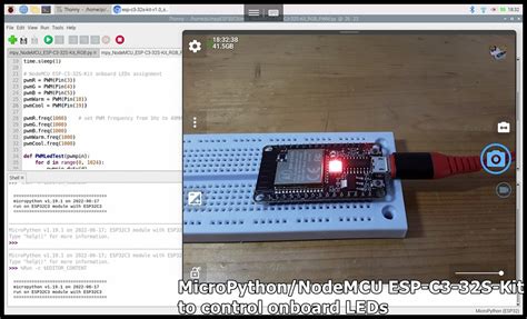 Embedded Things Micropython Nodemcu Esp C3 32s Kit To Control Onboard Leds