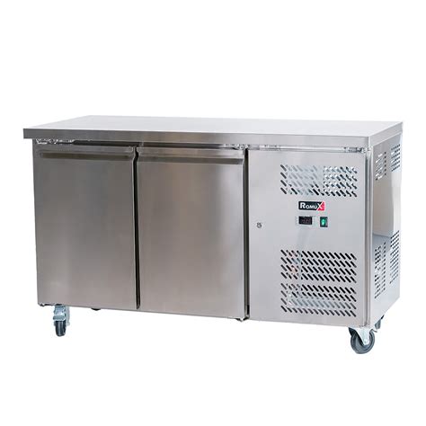 Romux® Mesa Fría De Congelación De 2 Puertas De 136x60 Cm Refrigeración