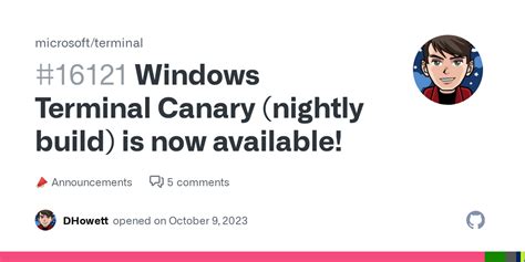 Windows Terminal Canary Nightly Build Is Now Available · Microsoft Terminal · Discussion