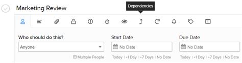 Setting Cross Project Dependencies Teamwork Projects Support