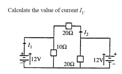 Solved Calculate the value of current i1. Refer to attached | Chegg.com