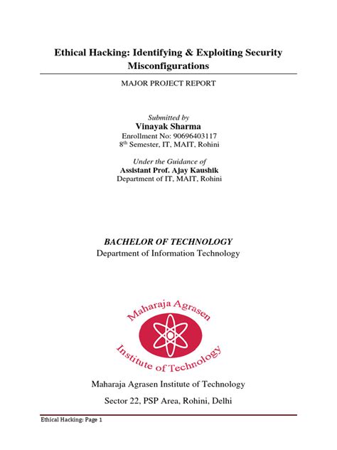 Vinayakmajor Proj Report 8 Sem Pdf Malware Computer Virus