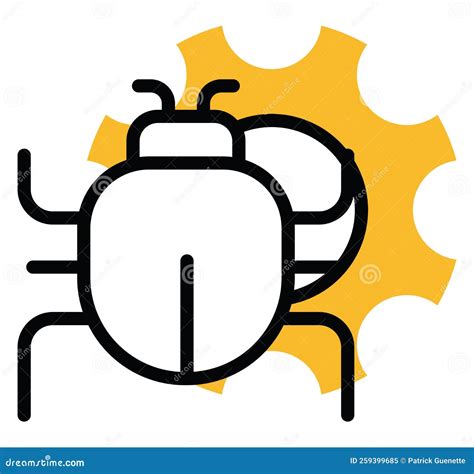 Network Optimization Bug Icon Stock Vector Illustration Of Interface Application