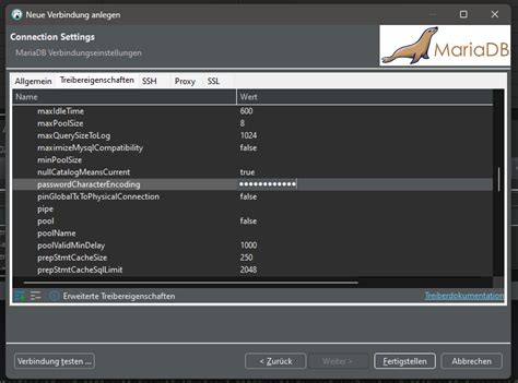 MySQL MariaDB Connect PasswordCharacterEncoding Falsch Digital Io De