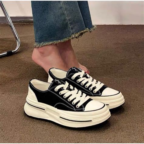Jual Avanceid 1900 Sepatu Sneakers Boots Wanita Sekolah Kerja Canvas