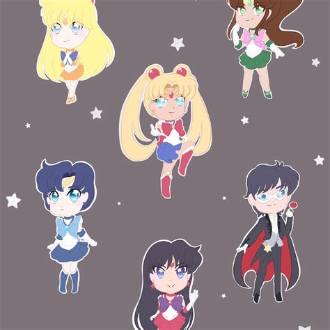 Sailor Moon Stickers Etsy