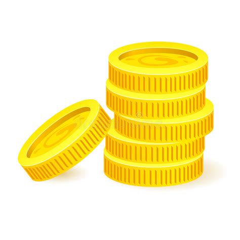 Stack Of Gold Coins Golden Coin Pile Money Stacks And Golds Piles