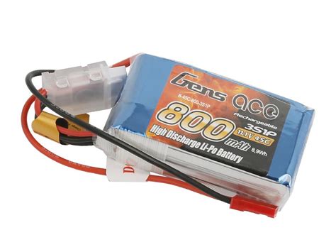 Gens Ace Li Po 3s 111v 800mah 45c With Bec O G3s0800 45b