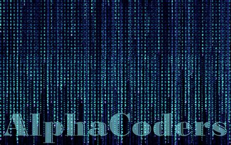 Alpha Coders Artistic Hd Matrix Code Wallpaper